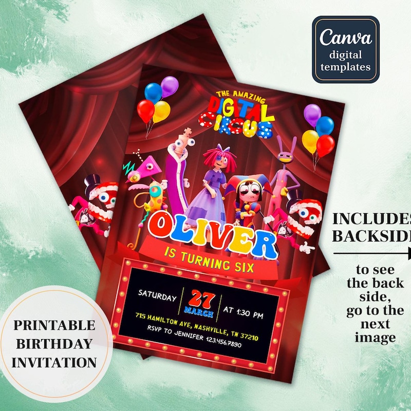 Tadc Invitation Template - Etsy