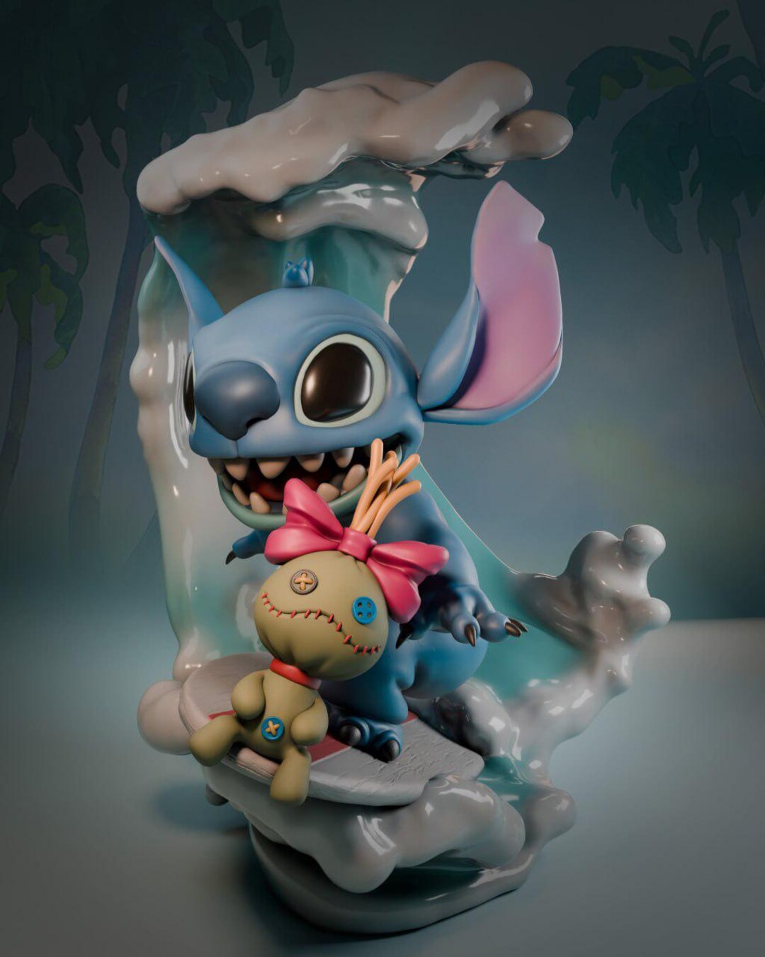Lilo and Stitch 3D STL File – High-detail Model and Stand for ...