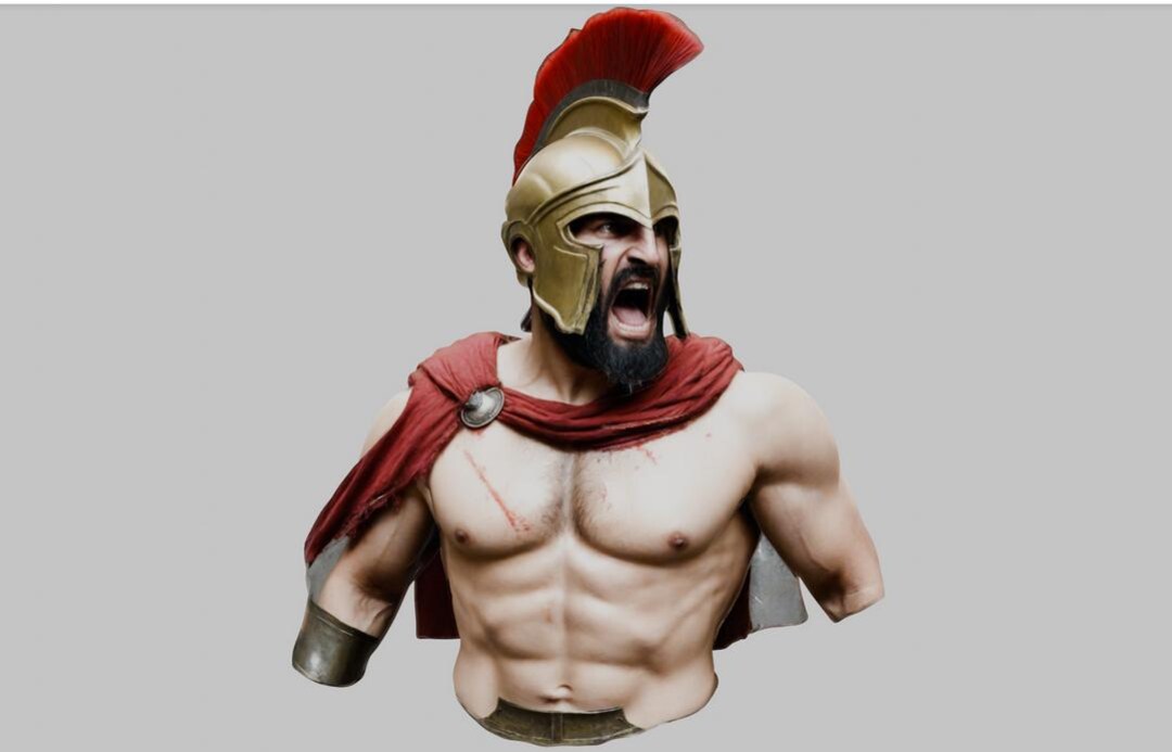 Leonidas 3D STL File Spartan Warrior 3D Print Model Leonidas Spartan King STL 3D Printable ...