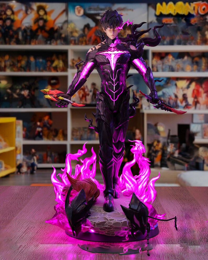 Sung Jin Woo From Solo Leveling - STL Model for Printer Figure 3D ...