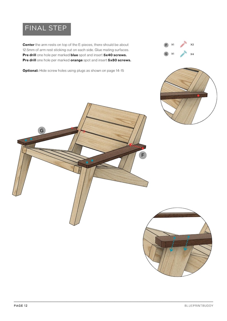 DIY Lounge Chair, Build Plans, Digitala Download - Etsy