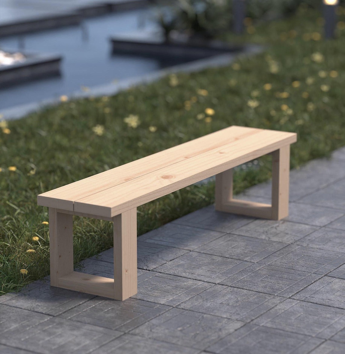 DIY Bench, Build Plans, Digitala Download - Etsy
