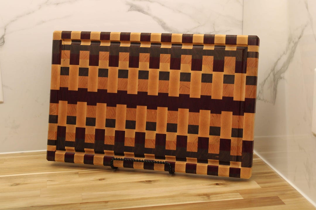 Walnut, Maple, Purple Heart, Cherry, and Ash End Grain Hardwood Cutting ...