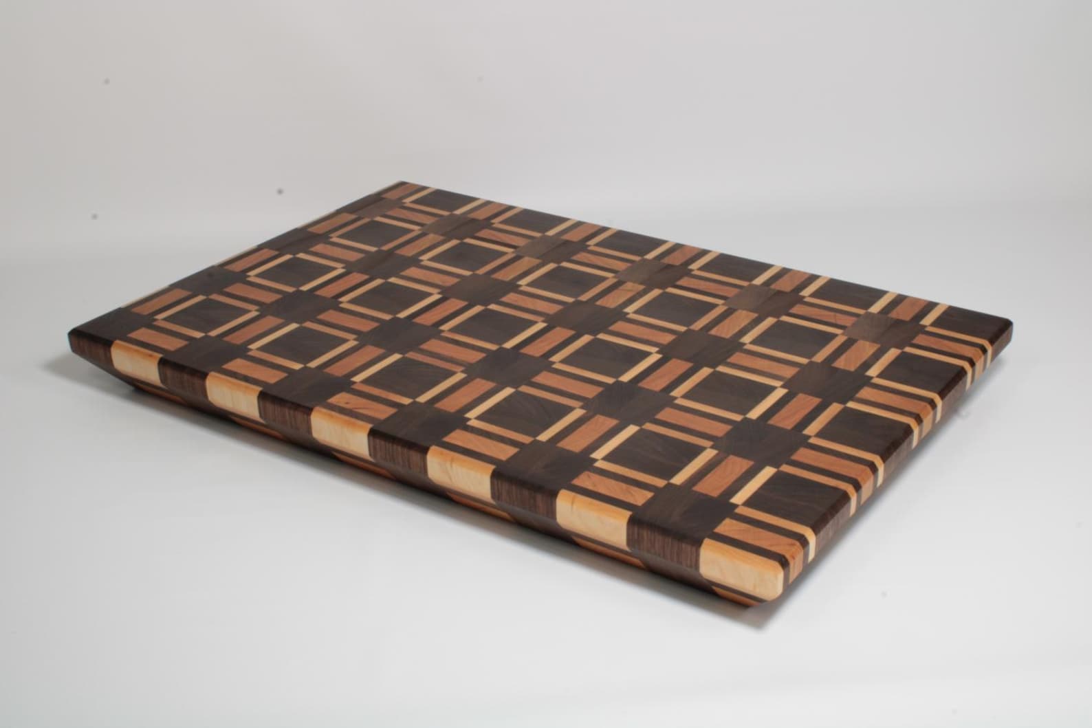Walnut Maple and Cherry End Grain Checker Cutting Board - Etsy