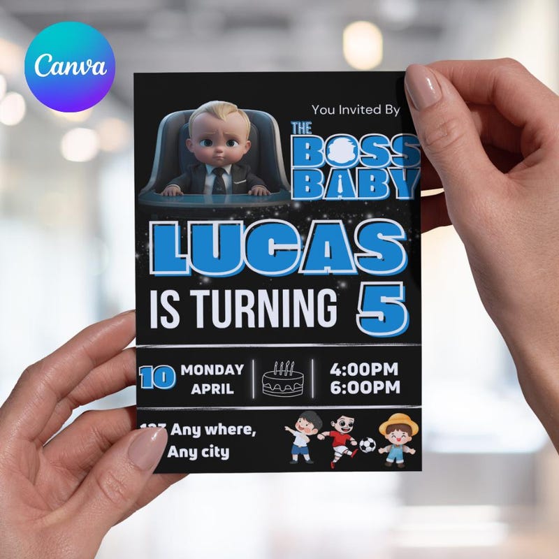Boss Baby Invitation - Etsy