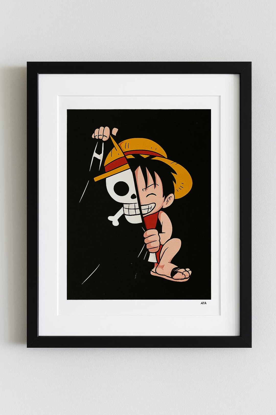 Decorative Painting, Luffy Art, Modern, Gift Idea - Etsy