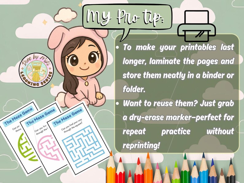 100 Printable Maze Worksheets for Kids – Letters, Numbers Shapes | Fun ...