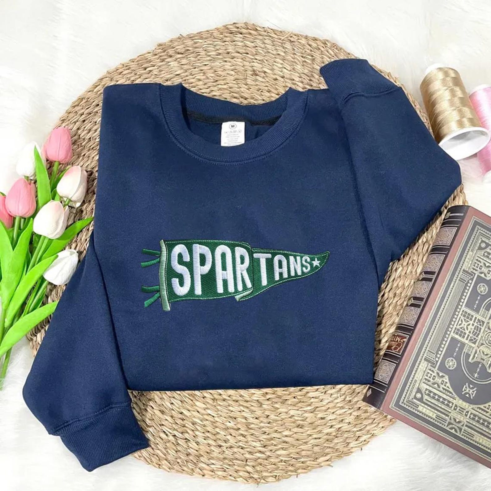 Personalize Embroidered Pennant Sweatshirt With Team Name, Custom ...