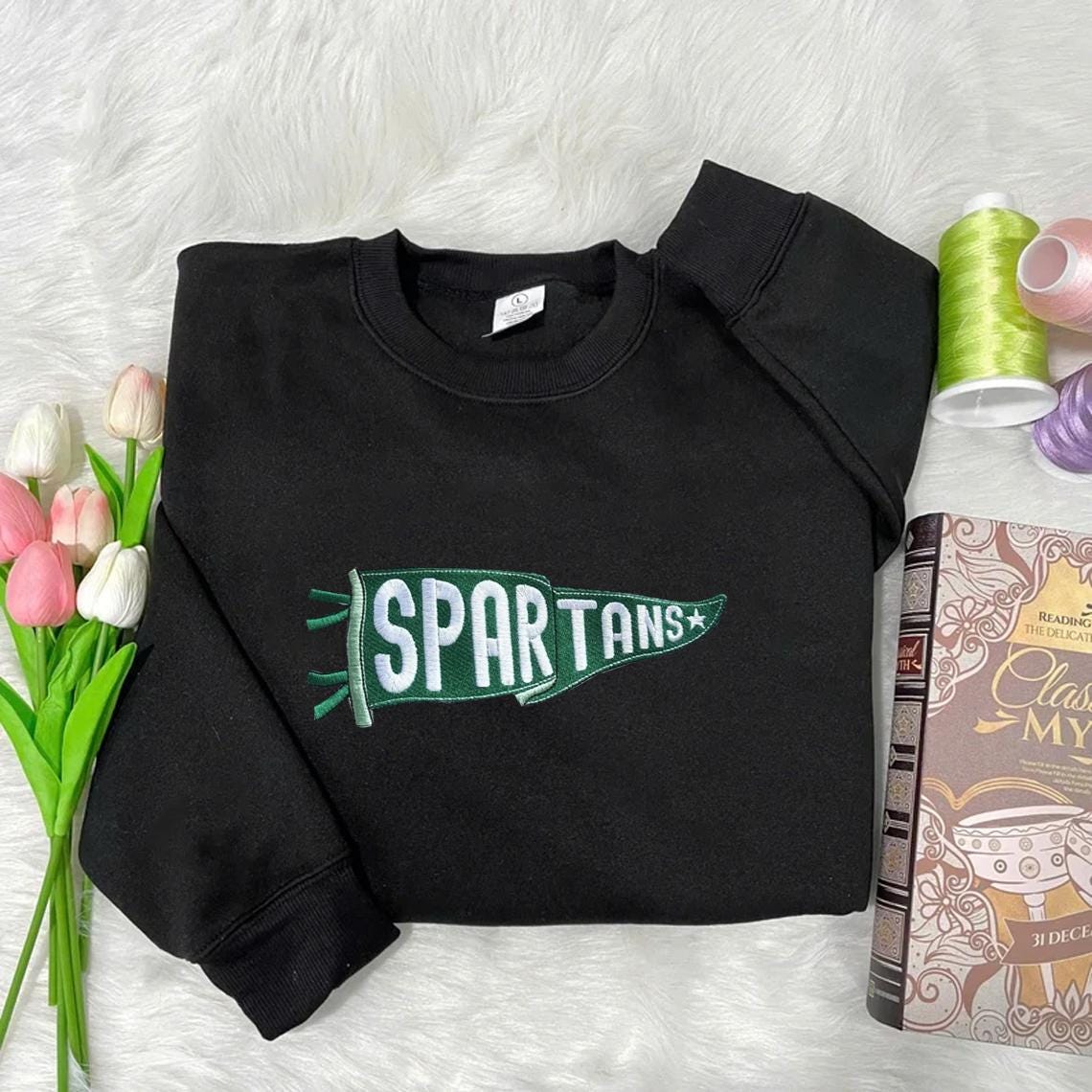 Personalize Embroidered Pennant Sweatshirt With Team Name, Custom ...