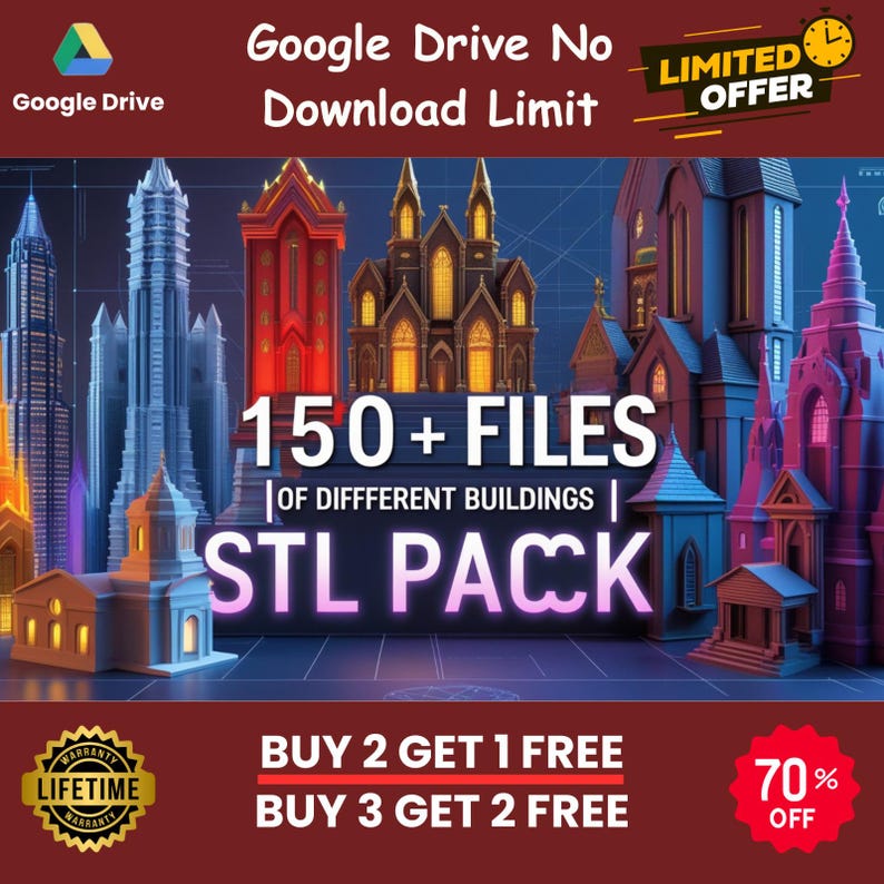 150+ Building STL Files Mega Pack | 3D Printable Architecture Models ...
