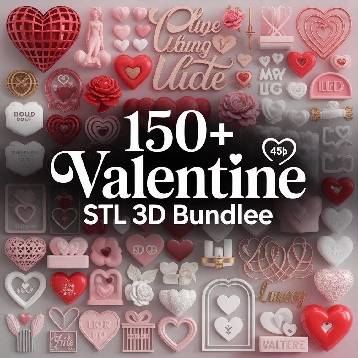 Valentine 150+ 3D STL Bundle – Romantic Hearts, Gifts & Love Decor ...