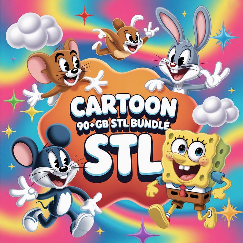 Cartoon STL Mega Pack (90+ GB) | 3D Printable Cartoon Characters ...