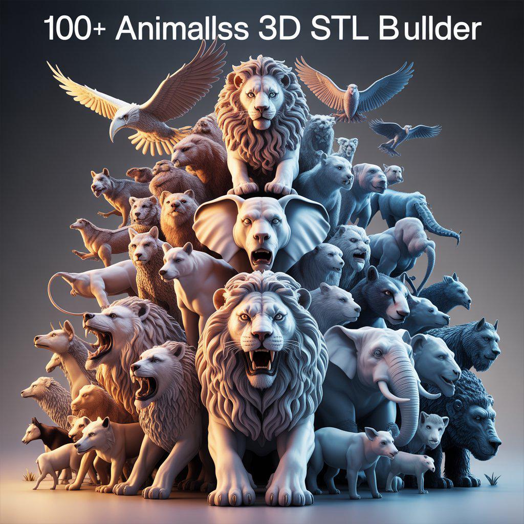 100+ Animals 3D STL Files Bundle | Printable Wildlife, Pets & Creature ...