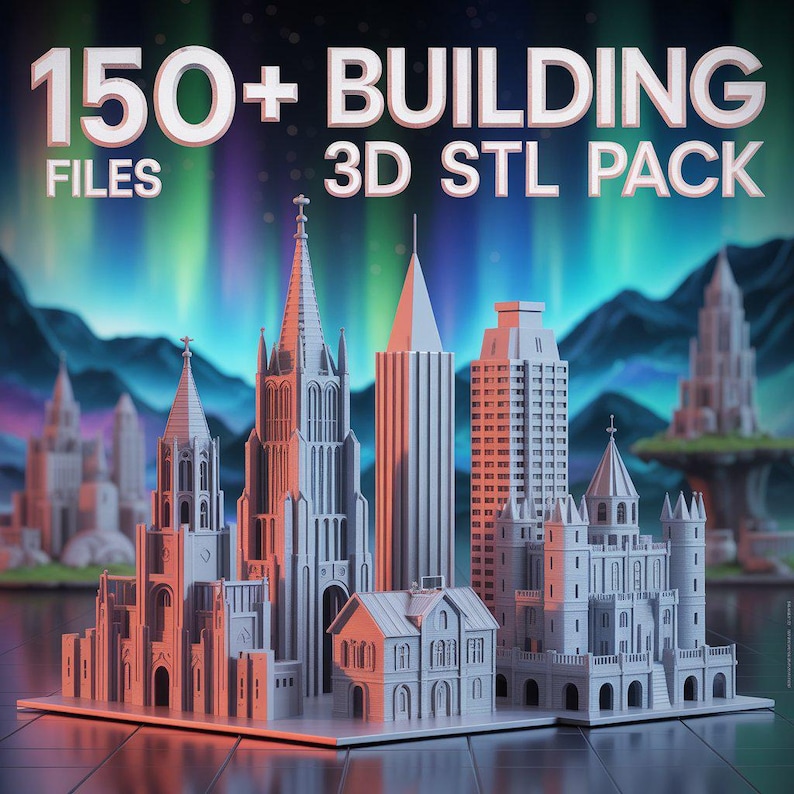 150+ Building STL Files Mega Pack | 3D Printable Architecture Models ...