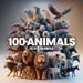 100+ Animals 3D STL Files Bundle | Printable Wildlife, Pets & Creature ...