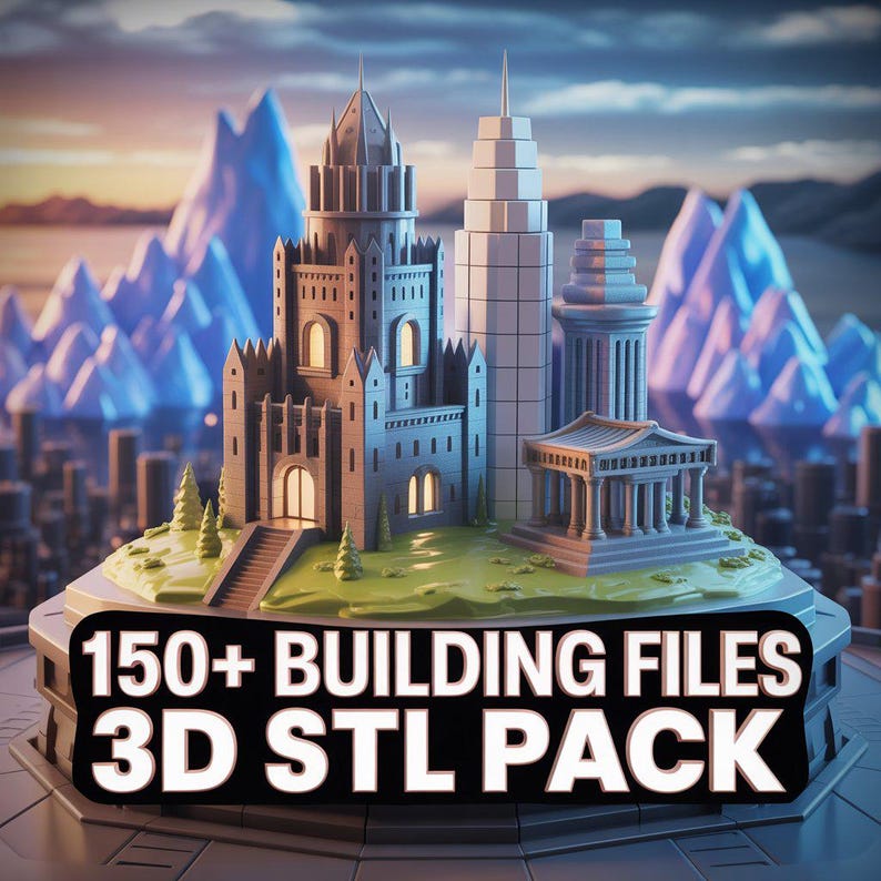 150+ Building STL Files Mega Pack | 3D Printable Architecture Models ...
