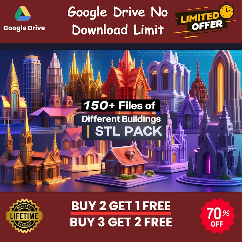 150+ Building STL Files Mega Pack | 3D Printable Architecture Models ...