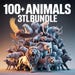 100+ Animals 3D STL Files Bundle | Printable Wildlife, Pets & Creature ...
