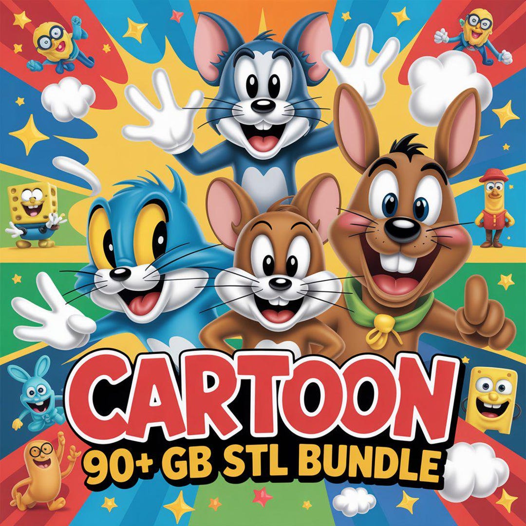 Cartoon STL Mega Pack (90+ GB) | 3D Printable Cartoon Characters ...