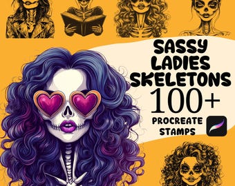 Procreate Zombies Brushes | 100+ Halloween Procreate Stamps | Spooky ...