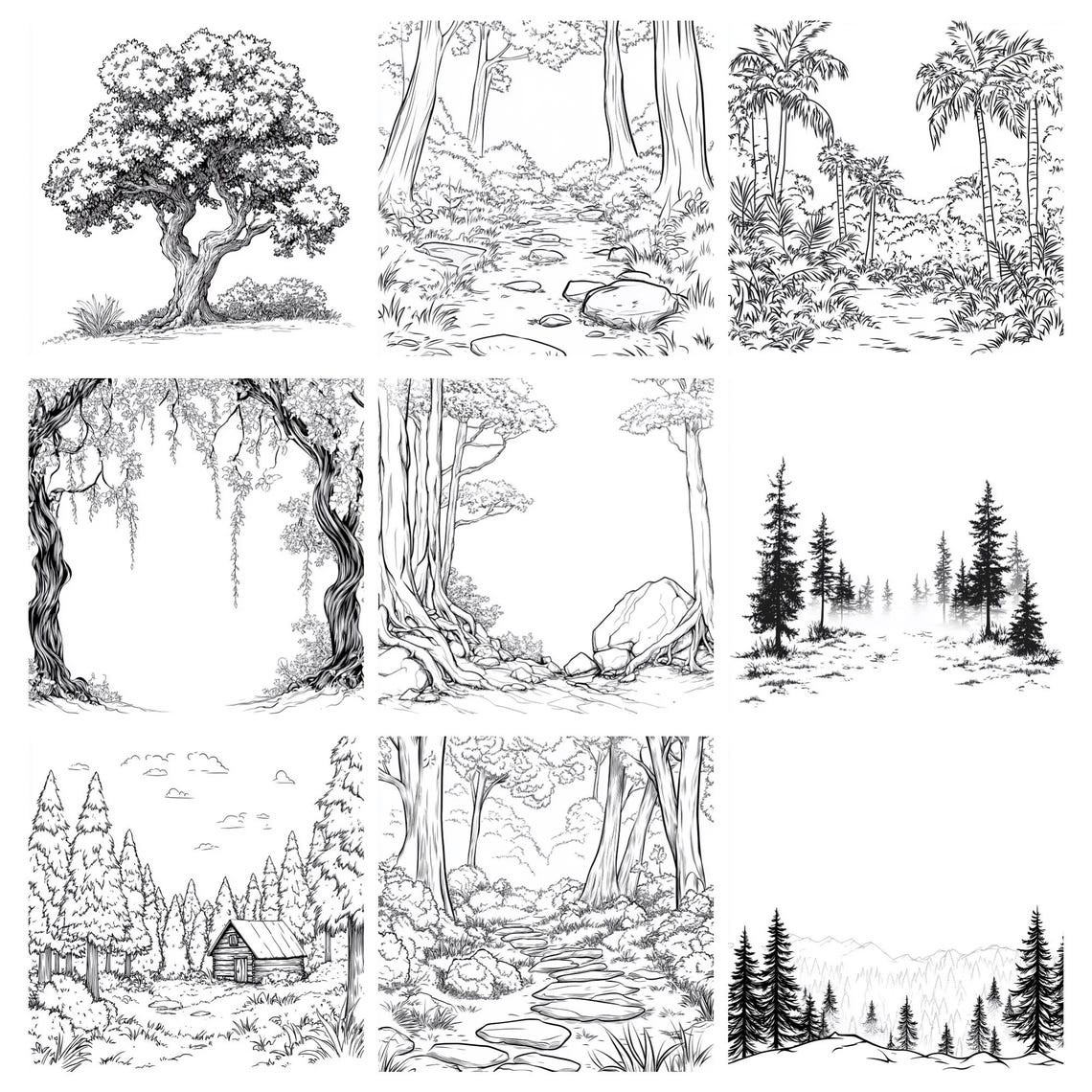 Procreate Forest Brushes 100+ Jungle Procreate Stamps Procreate Nature ...