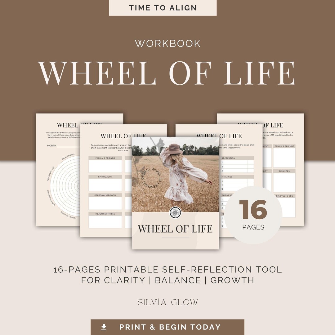 Wheel of Life Printable Worksheet for Women | Personal Development ...