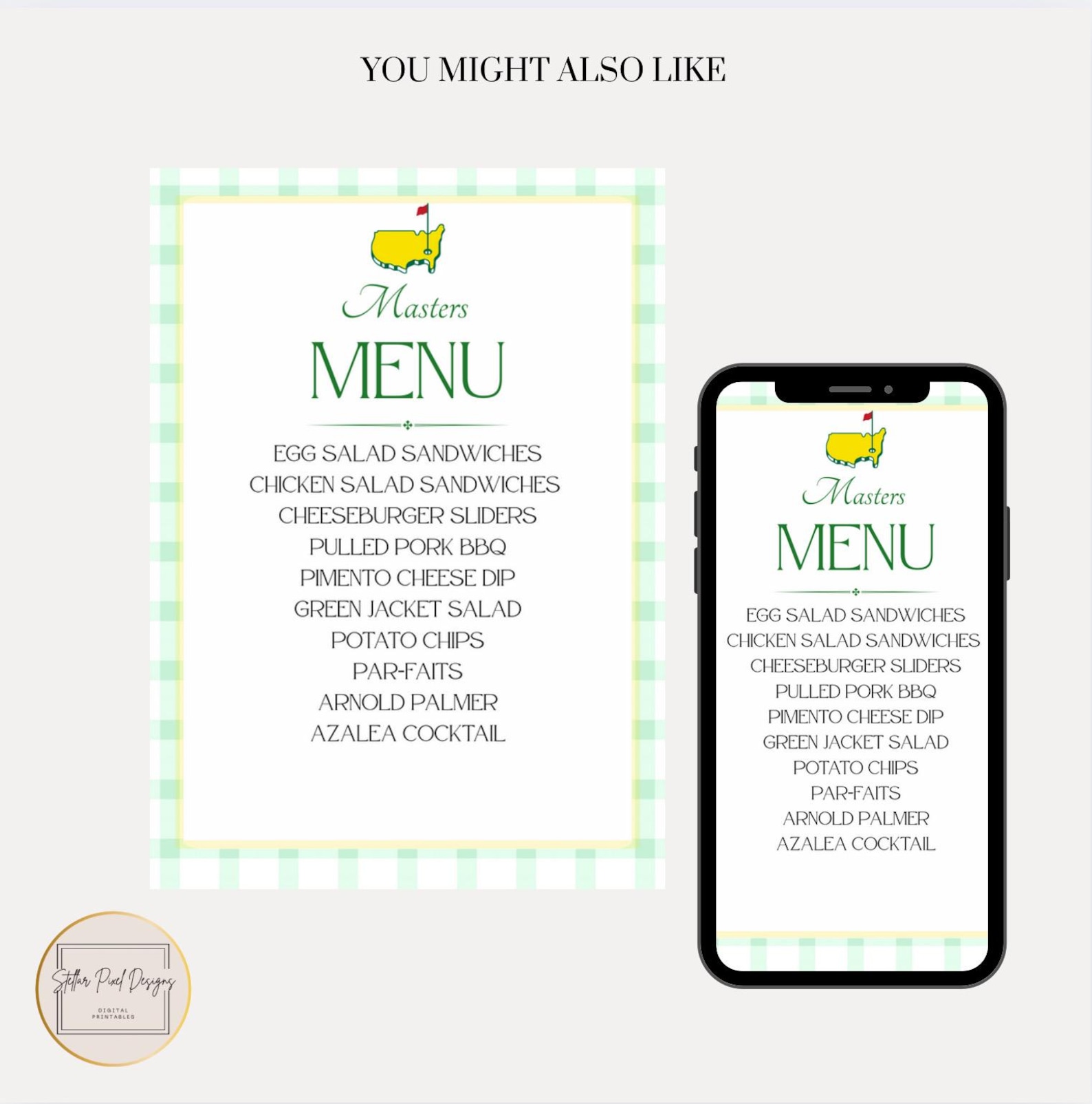 Master’s Viewing Party Invitation, Master’s Party Editable Invitation ...