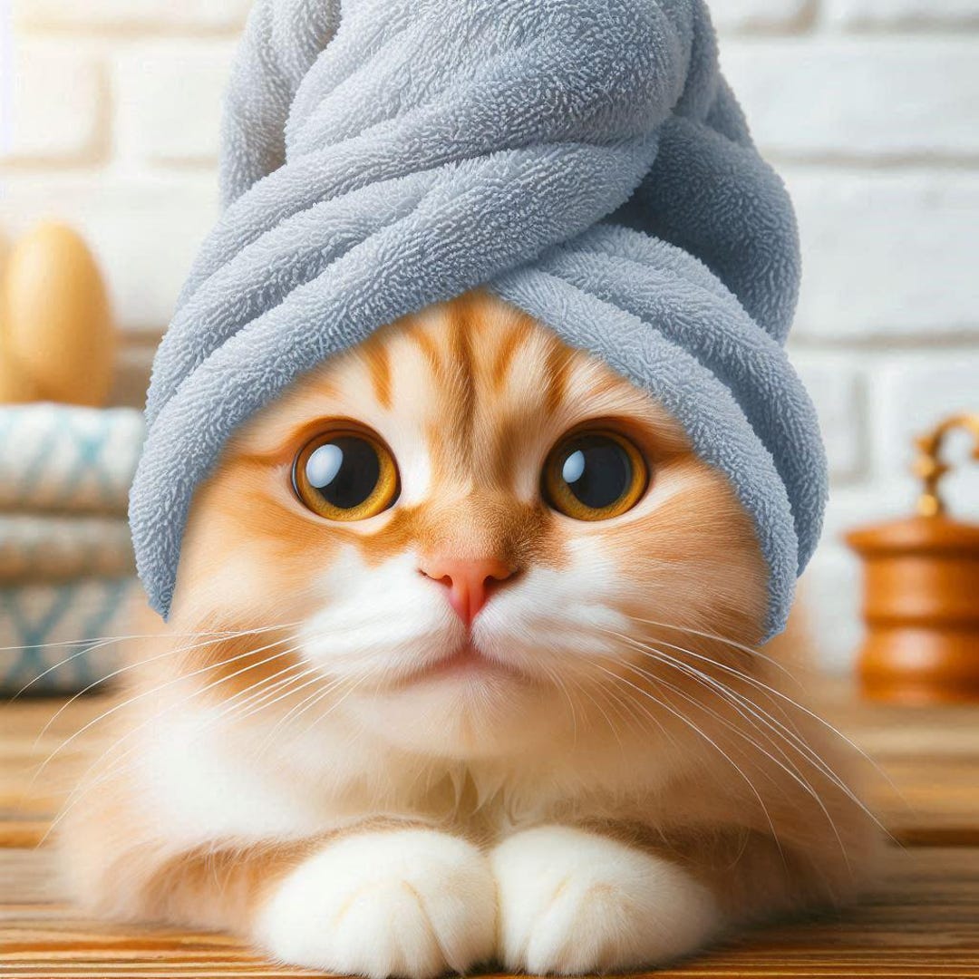 Pampered Cat Wall Art - Etsy