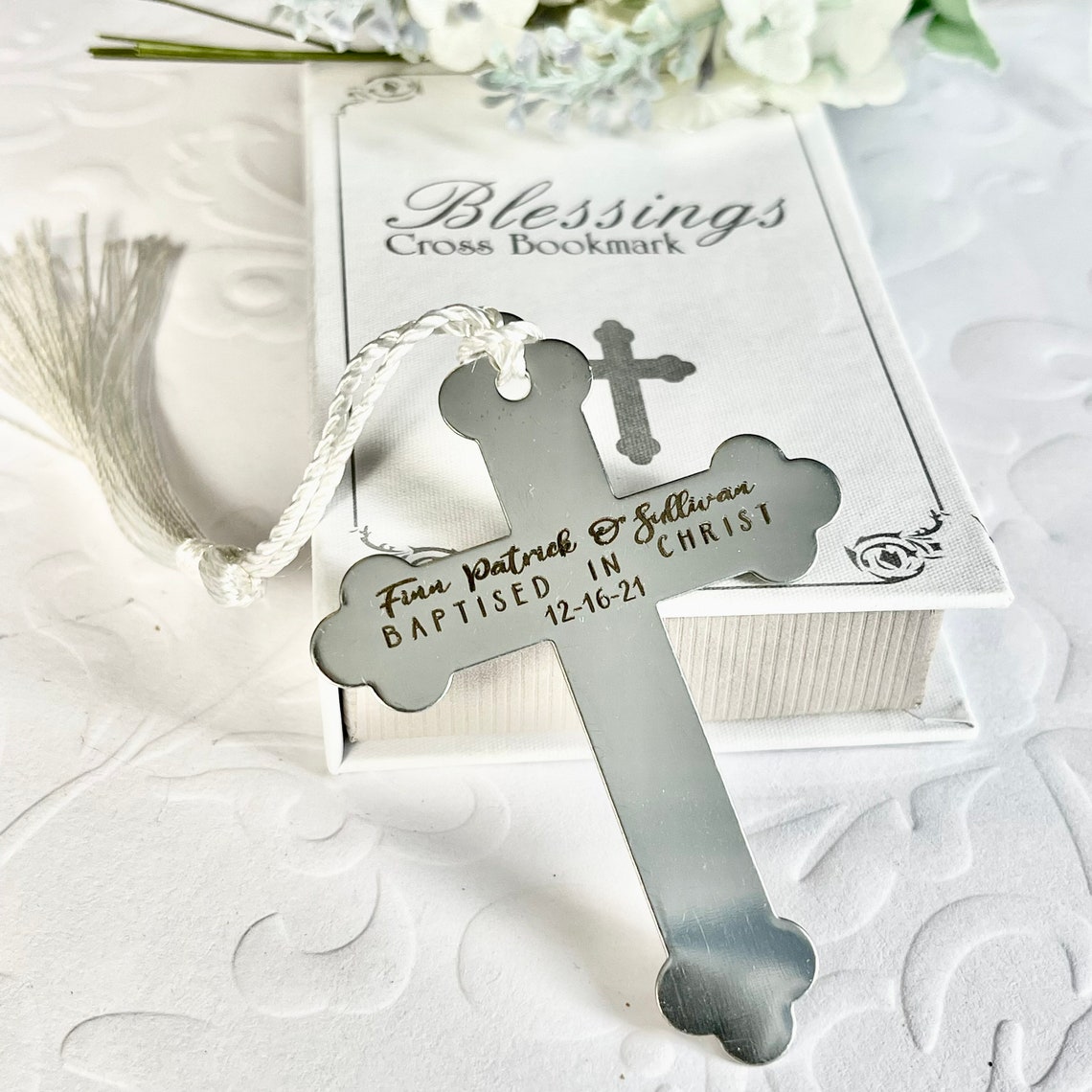 Boys Baptism Bookmark Personalized Bookmark Bible Bookmark Baptism Gift ...