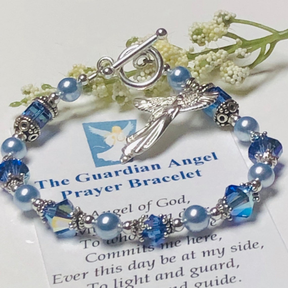 Guardian Angel Bracelet Inspirational Jewelry | Etsy