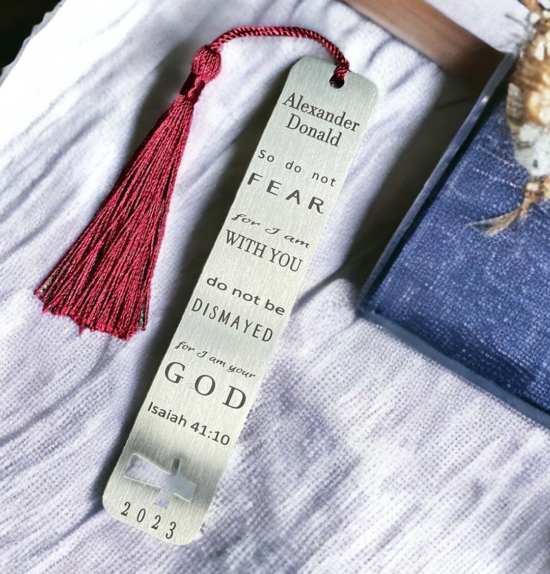Confirmation Gift Bookmark Personalized Bookmark Bible Bookmark Isaiah ...
