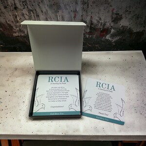 RCIA Sponsor Gift Engraved Leather Bracelet ADJUSTABLE Monogram ...