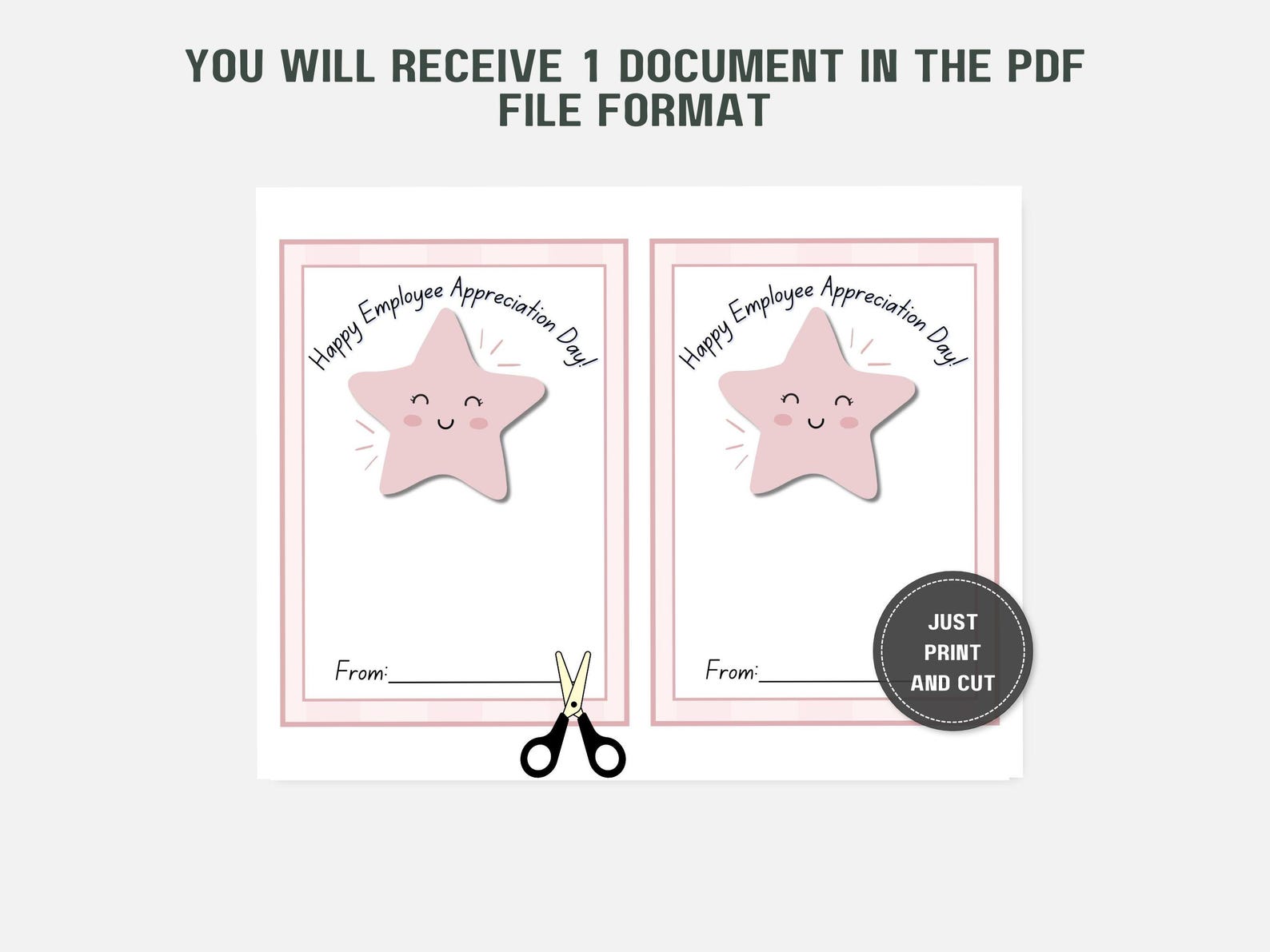 Employee Appreciation Printable Gift Card Holder Employee Thank You ...