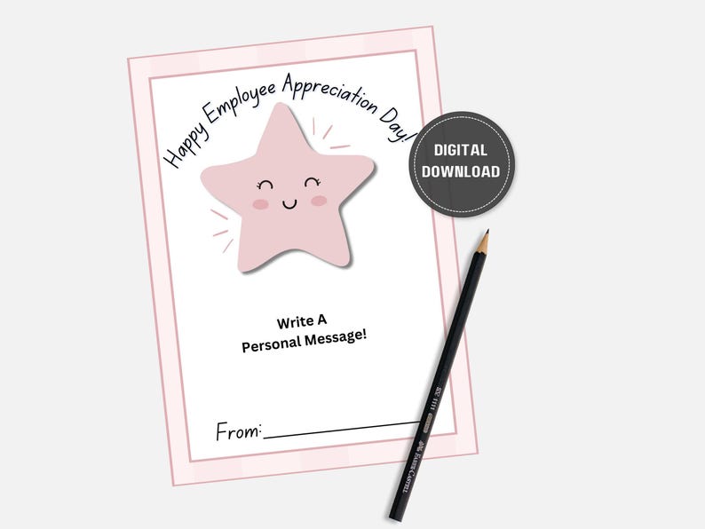 Employee Appreciation Printable Gift Card Holder Employee Thank You ...