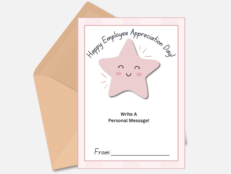 Employee Appreciation Printable Gift Card Holder Employee Thank You ...