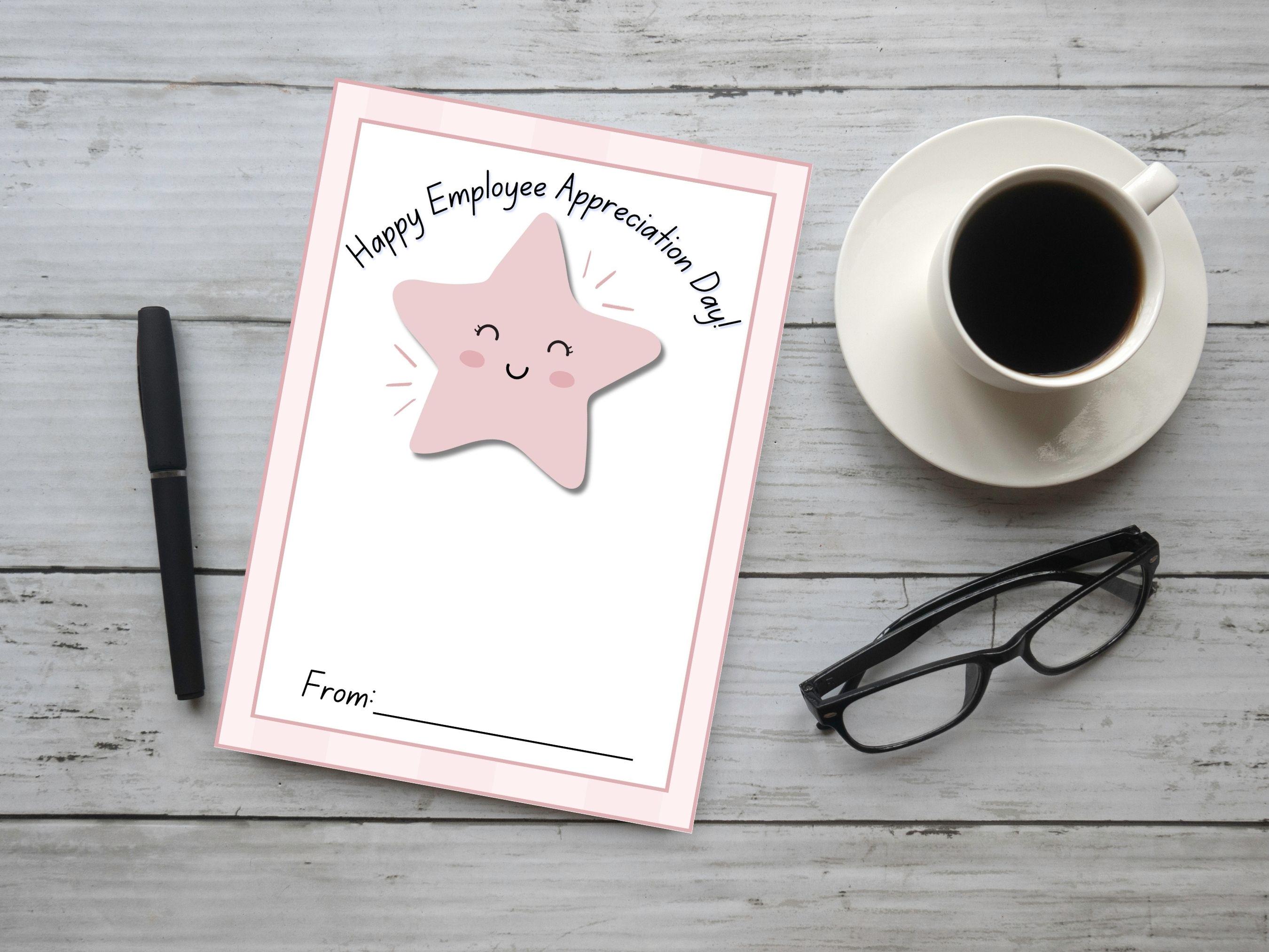 Employee Appreciation Printable Gift Card Holder Employee Thank You ...
