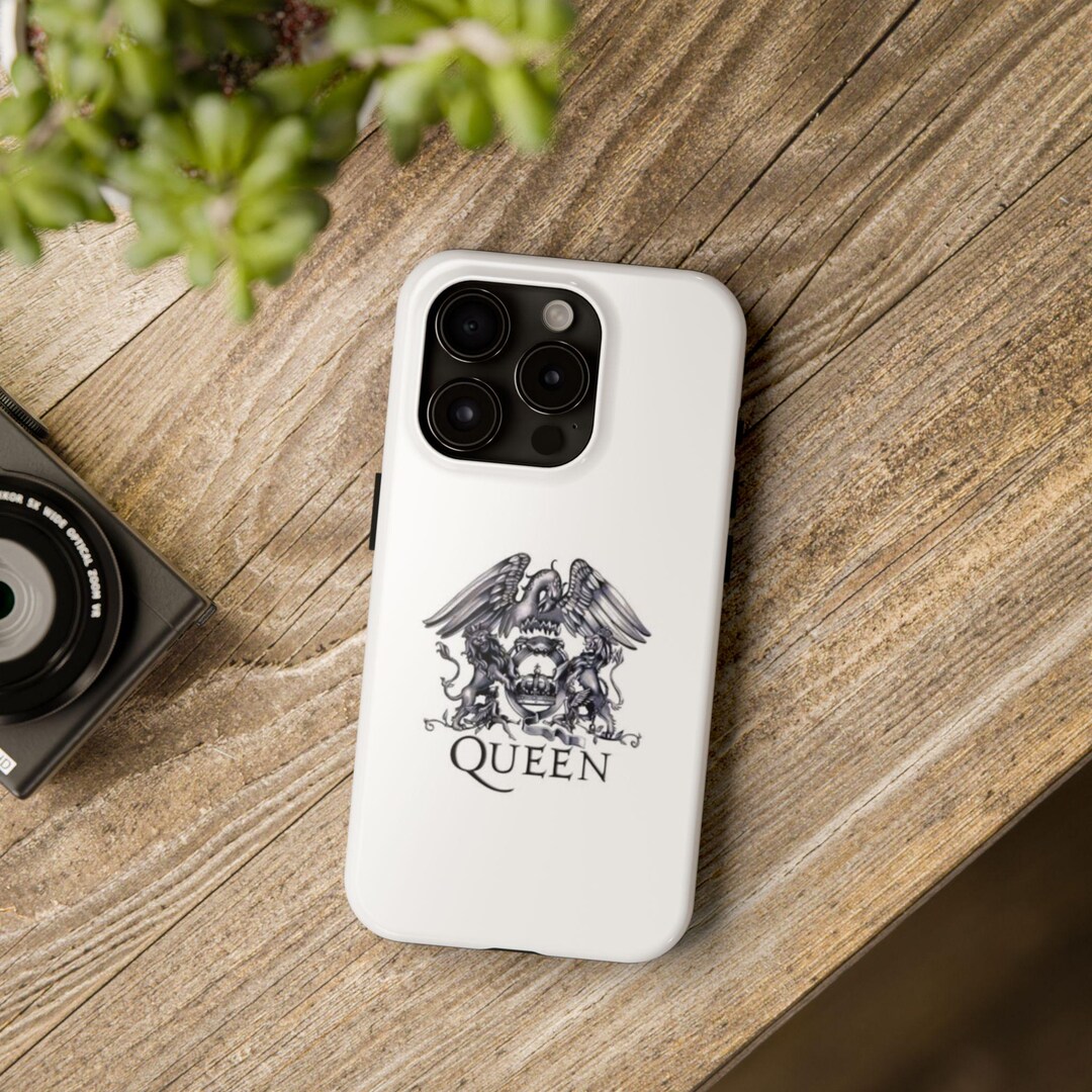 Queen Logo Tough Phone Case, Rock and Roll Music Design, Vintage Band ...