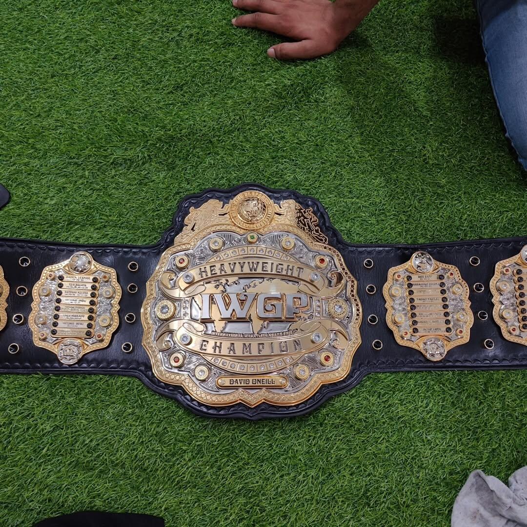 IWGP World Heavyweight Wrestling Championship Replica Title Belt 4MM Brass - Etsy