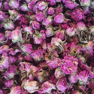 Organic Rose Buds | Damascus Rose | Rosa Damascena | Pink Rosebuds ...