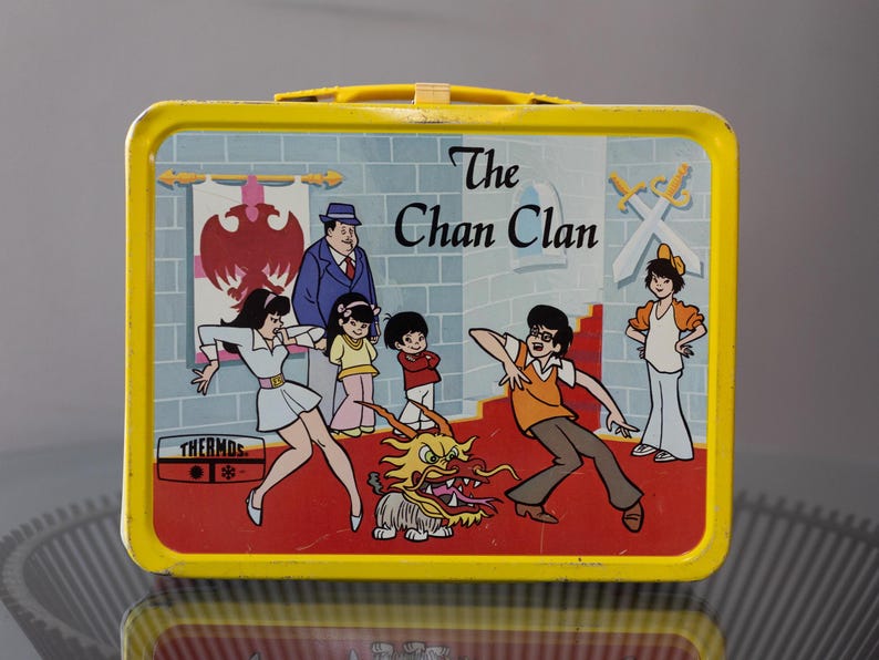1973 Thermos Brand Chan Clan Metal Lunchbox - Etsy