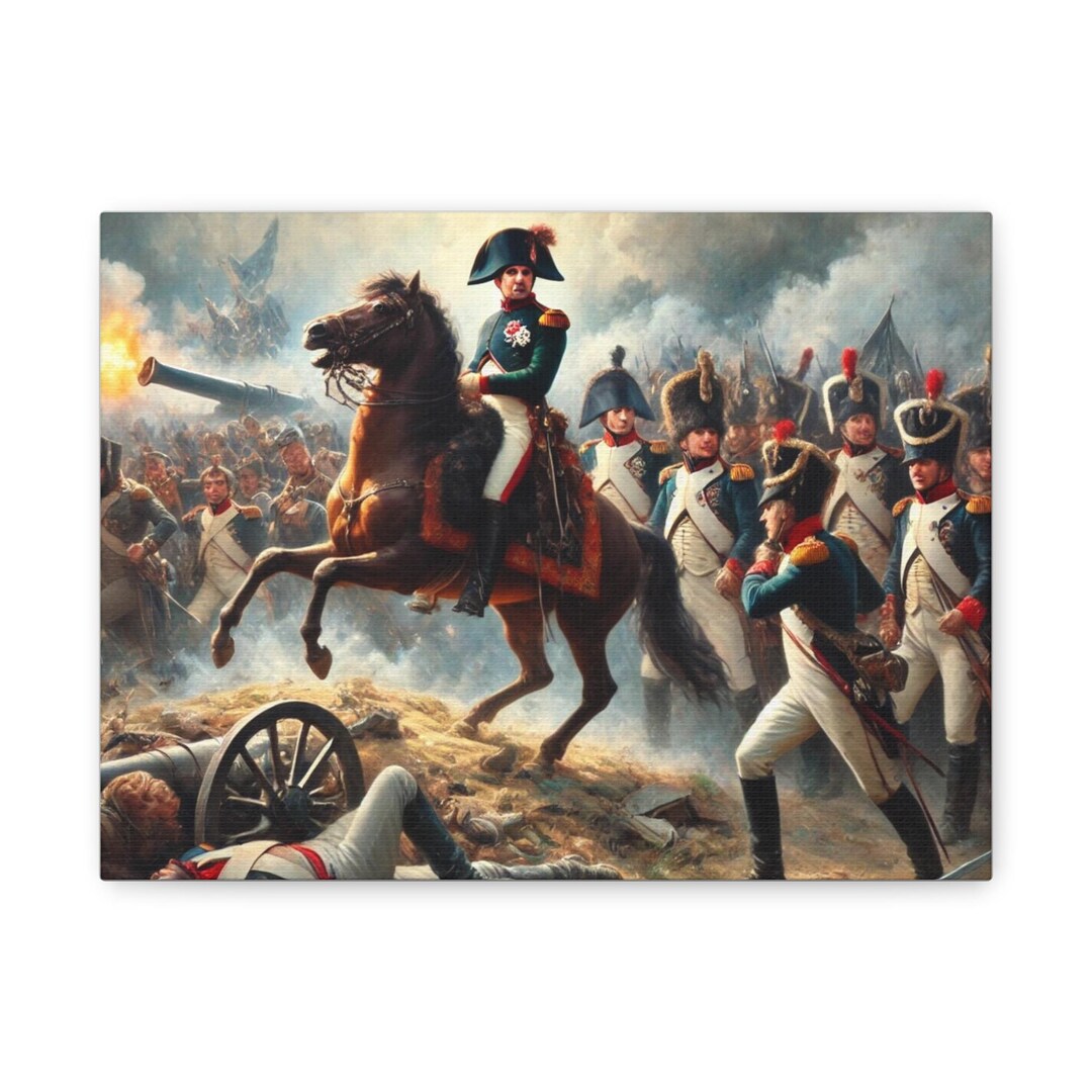 Napoleonic War Canvas Art - Historical Decor, Stretched Wall Art ...