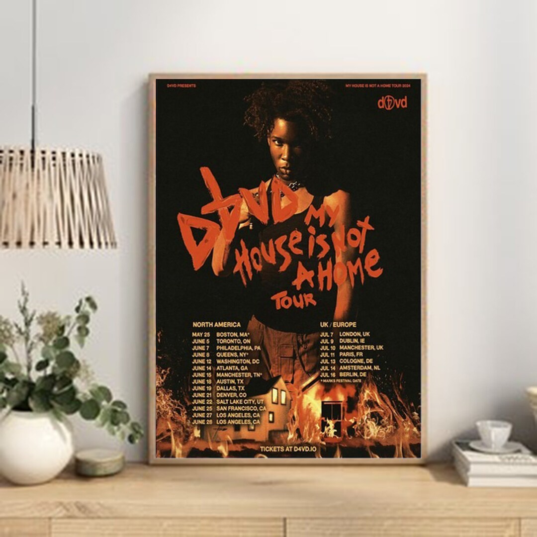 D4vd 2024 My House is Not A Home Tour Poster - Etsy