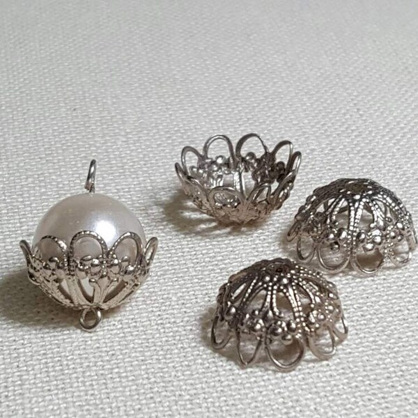 Filigree Bead Caps - Etsy