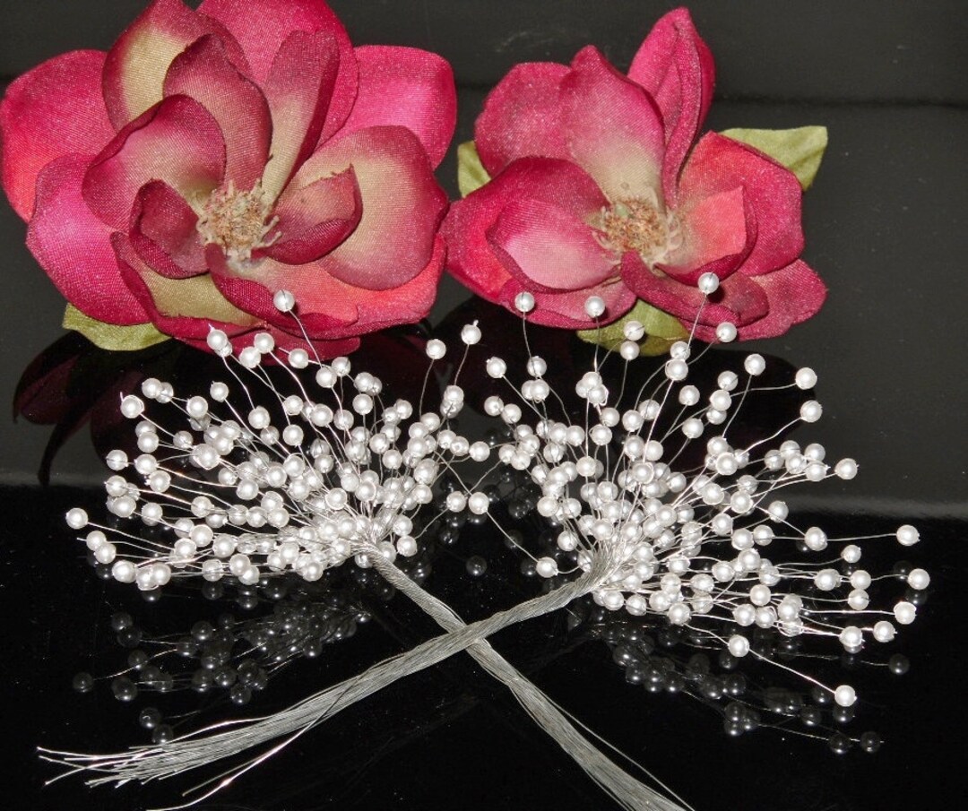 Pearl Spray Pearl Shoots Wired Pearls Floral 4mm Pearl Sprays Bridal ...
