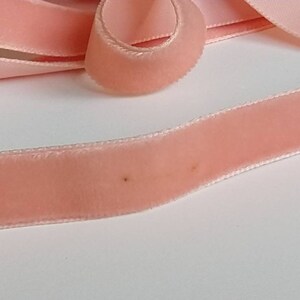 Blush Pink Velvet .75 Ribbon Vintage 1.5 Yards - Etsy