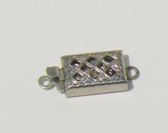 Antique Silver Box Clasp 5 Strand Vintage Style - Etsy