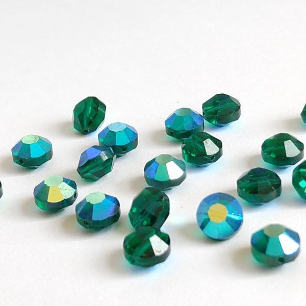 Emerald Swarovski - Etsy