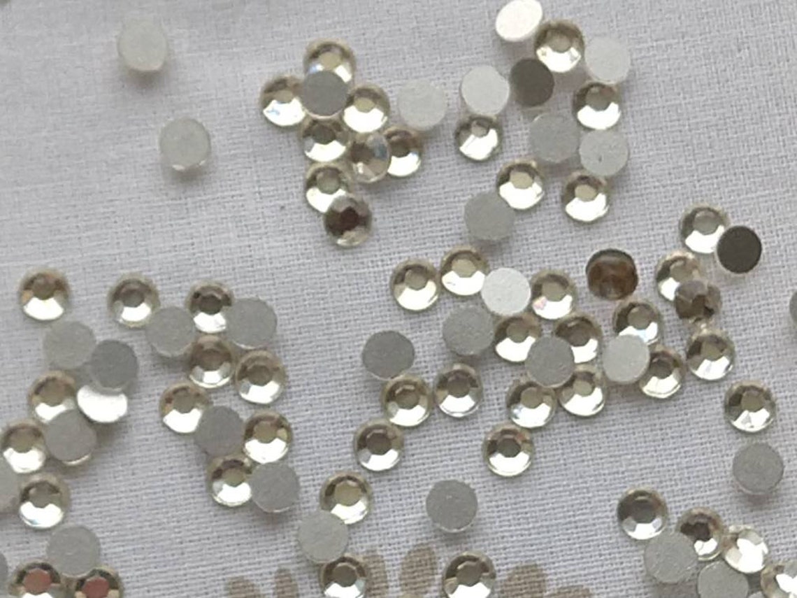 Clear Faceted Rhinestones 16ss Flat Back 100 Rhinestones - Etsy