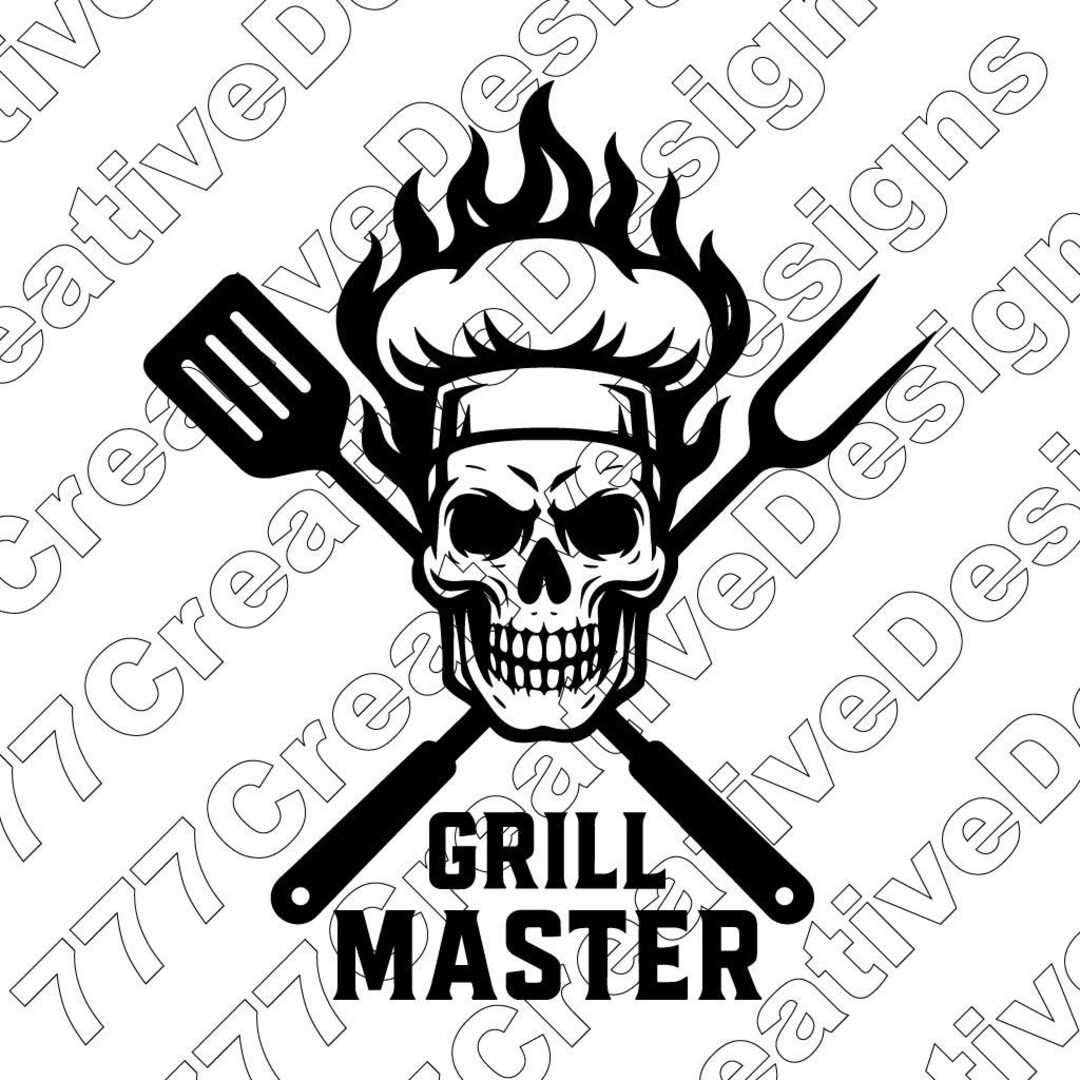 Grill Master Vector Illustration, Svg, Jpg, Png, Grill Master Art, T ...