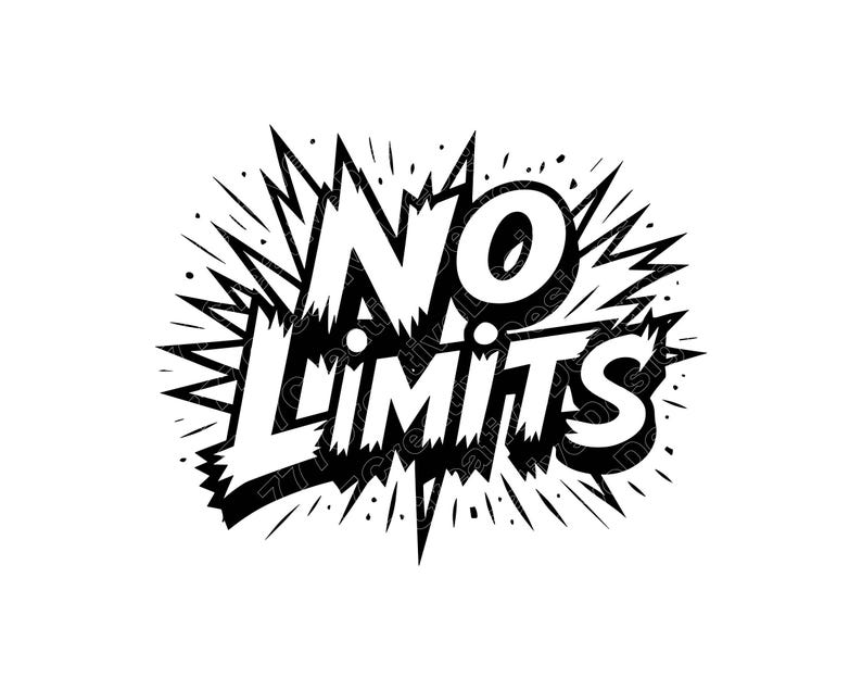 No Limits Vector Illustration, No Limits SVG, PNG, Limits Art, Limits ...